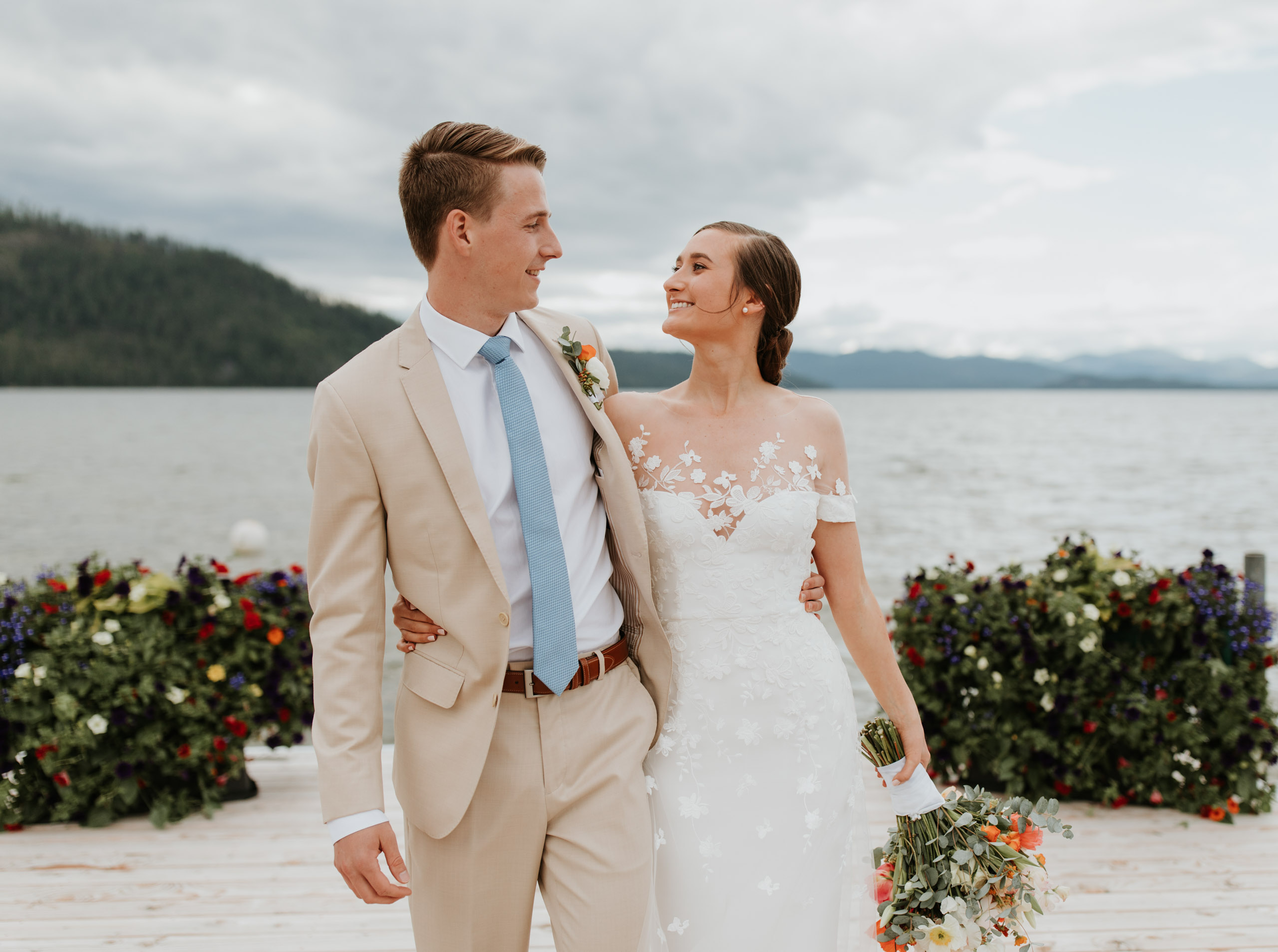 Intimate Dockside Wedding in Priest Lake, Idaho | Sally + Ryan